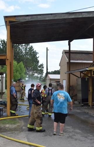 Saturday fire damages Dukes Bar-B-Que in New Ellenton