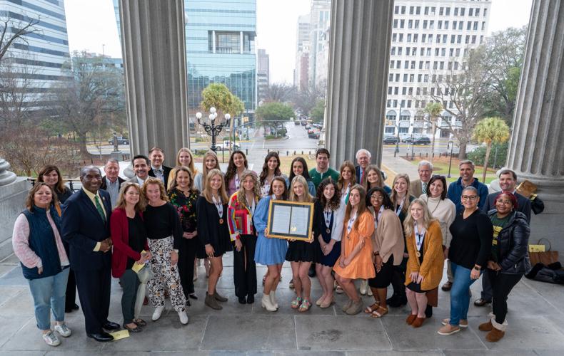Aiken High volleyball team recognized at S.C. Statehouse for state ...