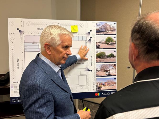 Hotel Aiken project design includes parking garage, condos