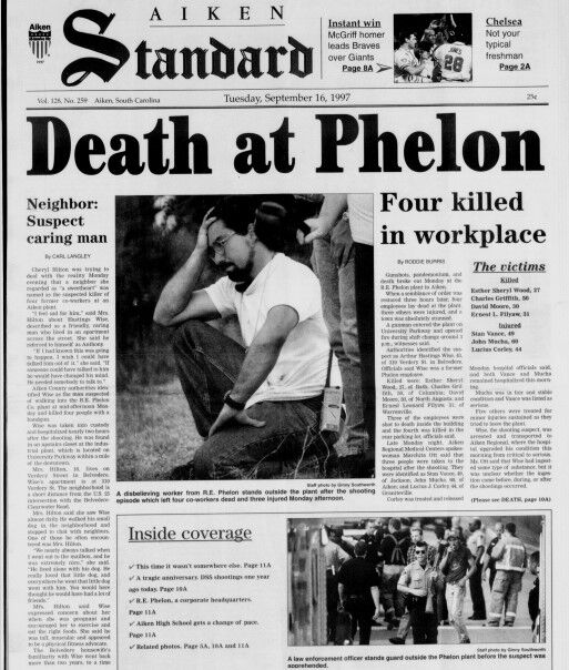Aiken marks 25 years since R.E. Phelon shooting | Local News ...