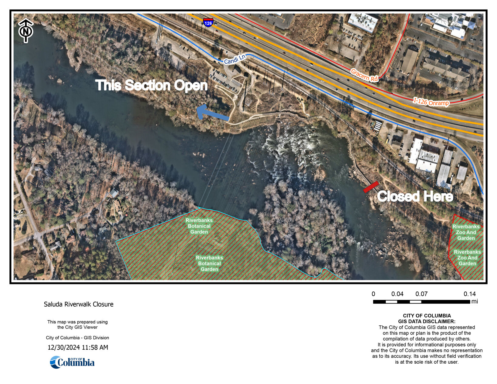 Part of Saluda Riverwalk to close for zoo construction