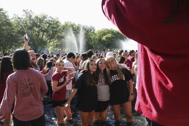 Photos: Students celebrate Gamecock women's basketball win over Iowa ...