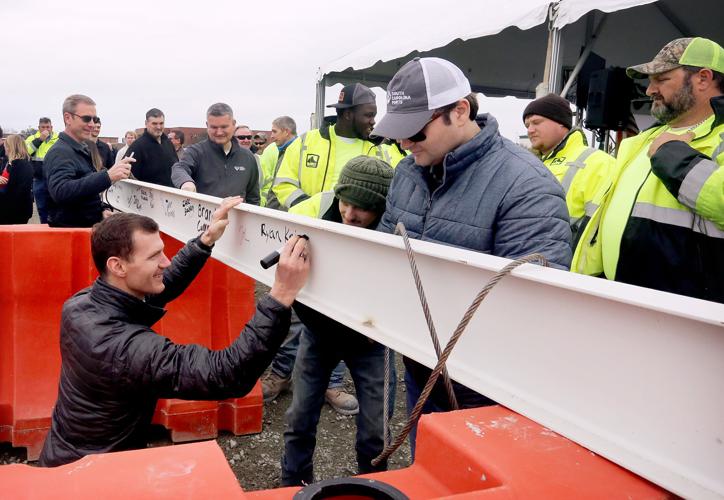Photos: Hugh K. Leatherman, Sr. Terminal topping out ceremony