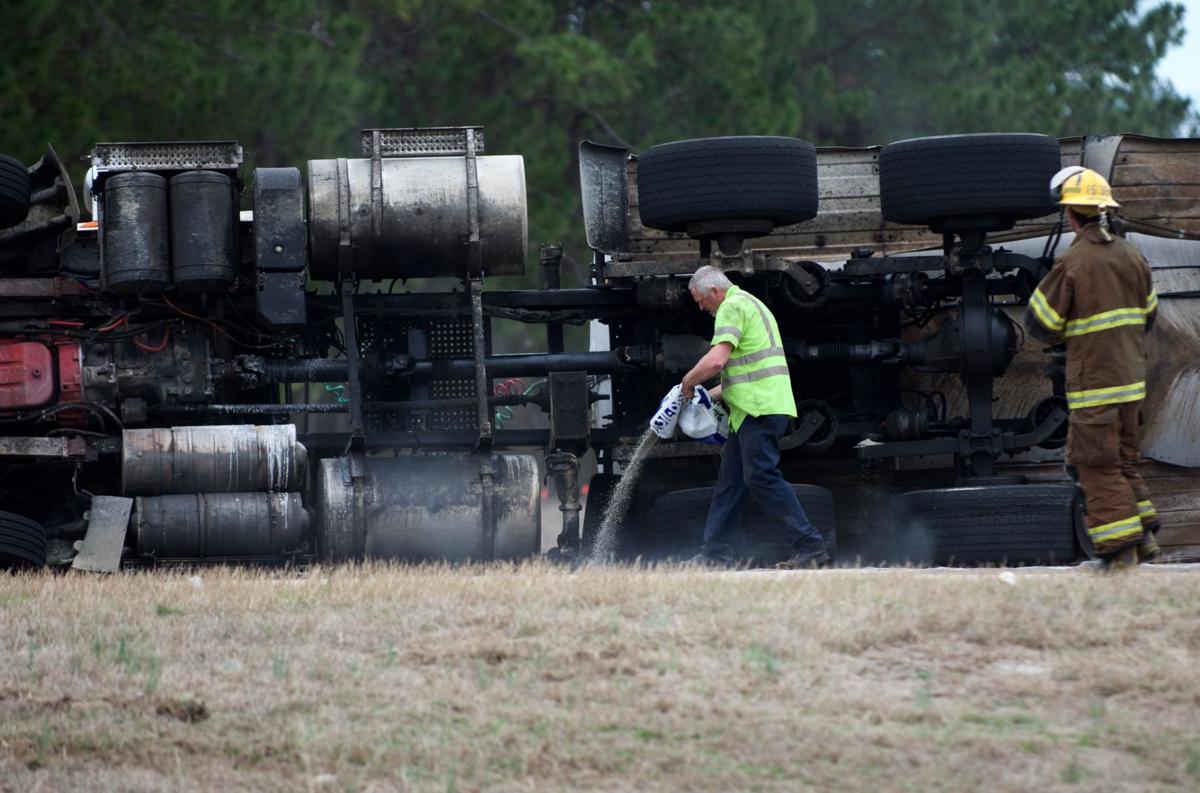 Tanker truck overturns near Aiken County border, spills thousands of ...