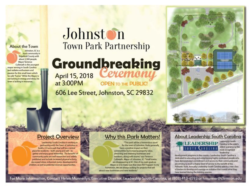 Leadership South Carolina partners with Town of Johnston for park project
