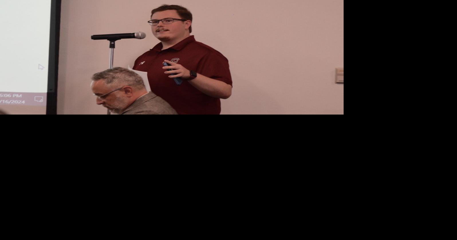 Former schofield band student addresses school board