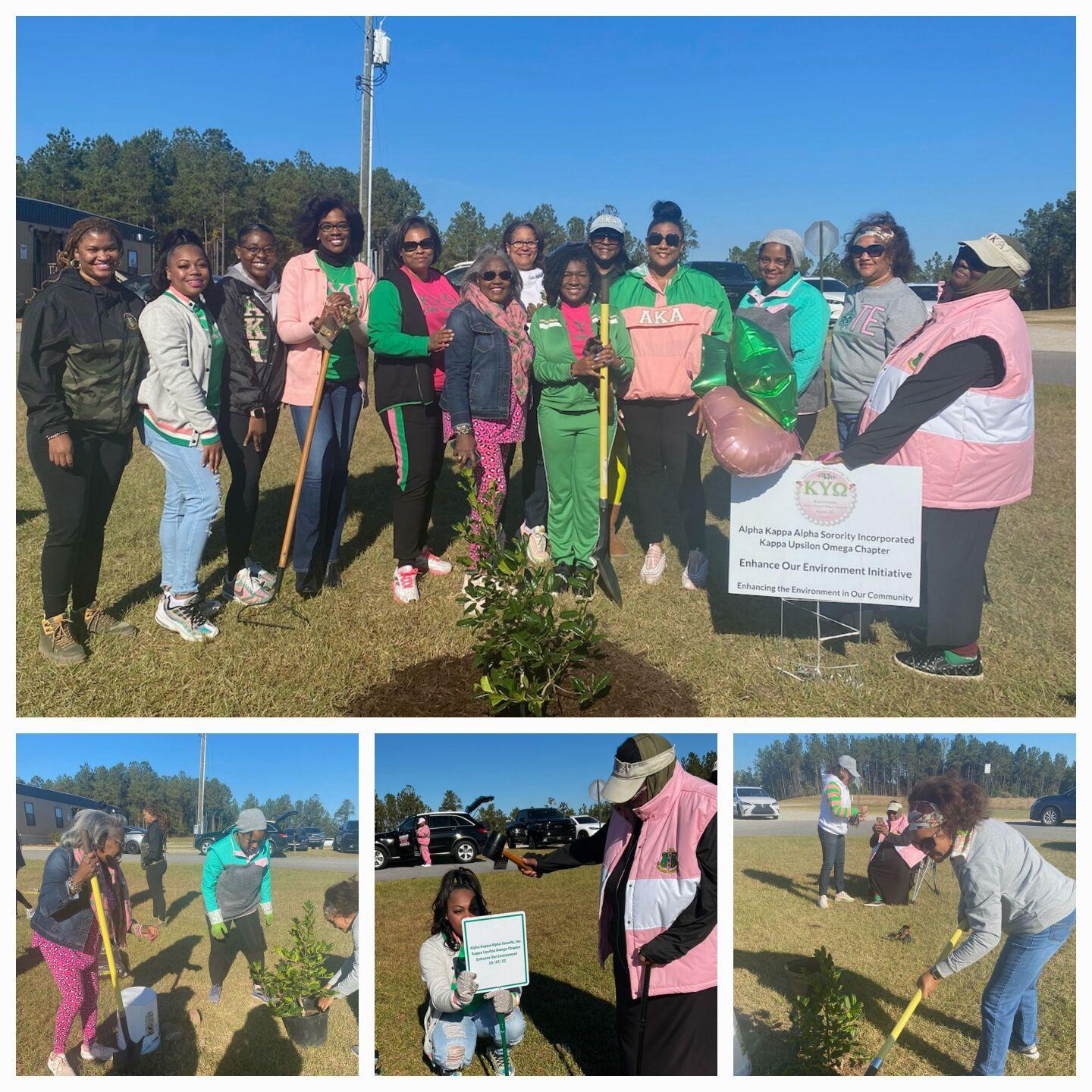 Alpha Kappa Alpha holds tree planting at Bettis Academy Preparatory School | Aiken Area News ...