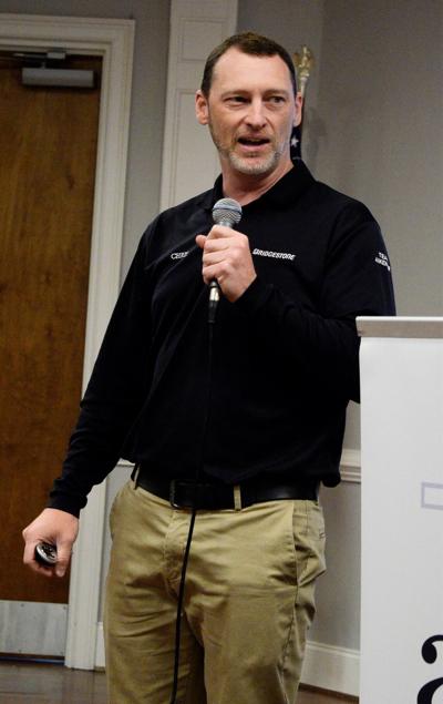 Bridgestone off-road tire plant manager speaks at First Friday
