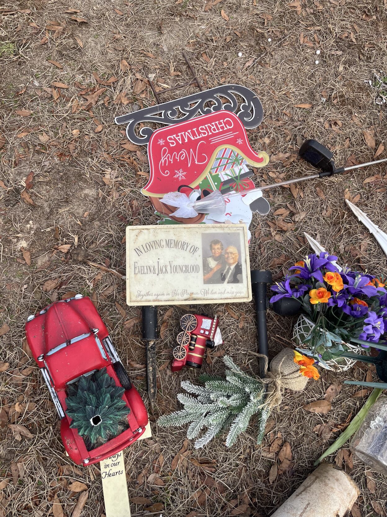 Survivors upset by cemetery's removal of flowers and items