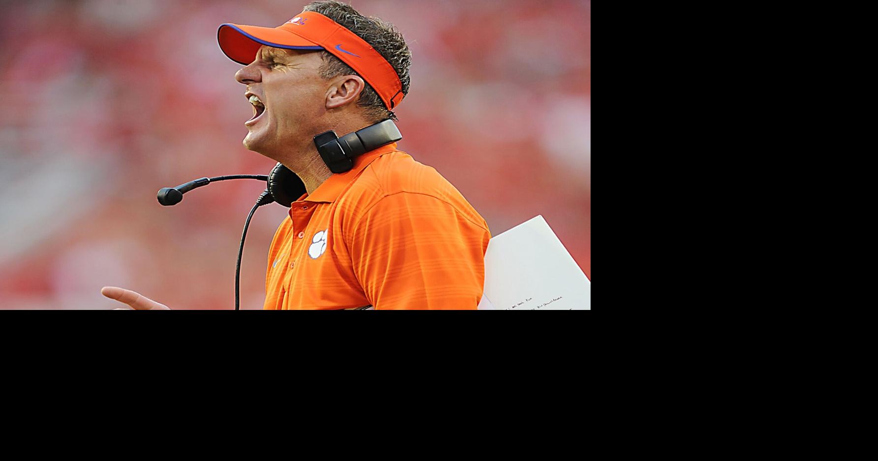 Clemson OC Chad Morris chugs Red Bull, quotes Roddy Piper