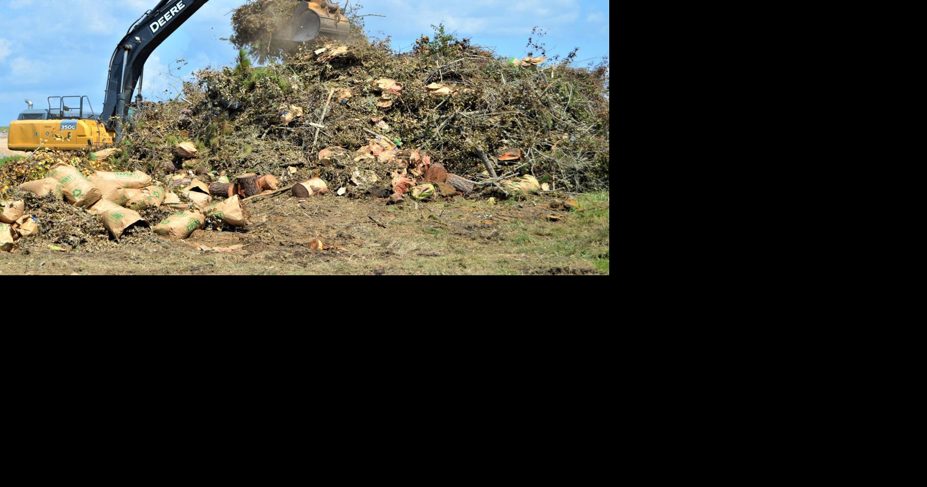 Dorian’s legacy piles up at the landfill