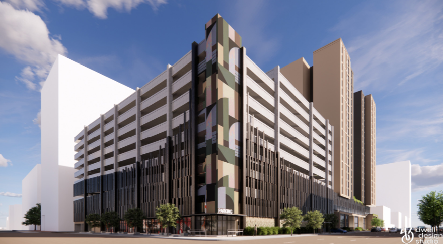 Design revealed for 27-story apartment tower in Columbia