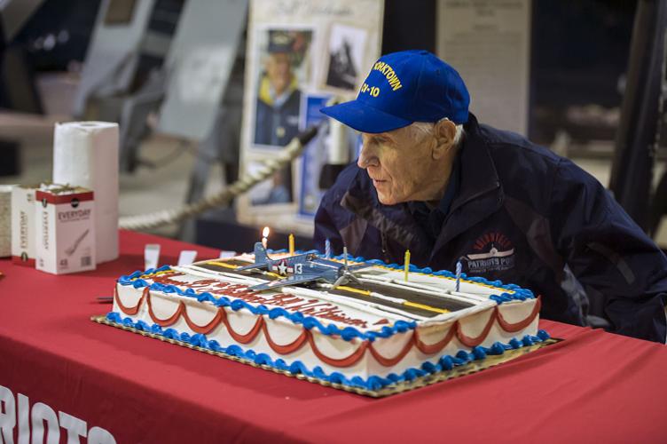 Veteran celebrates 95th birthday aboard USS Yorktown where he was ...