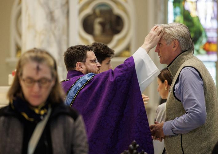 Catholic cathedral holds Ash Wednesday service in Charleston