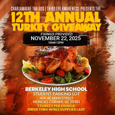 Charlamagne Tha God, Third Eye Awareness hosting 12th annual turkey ...