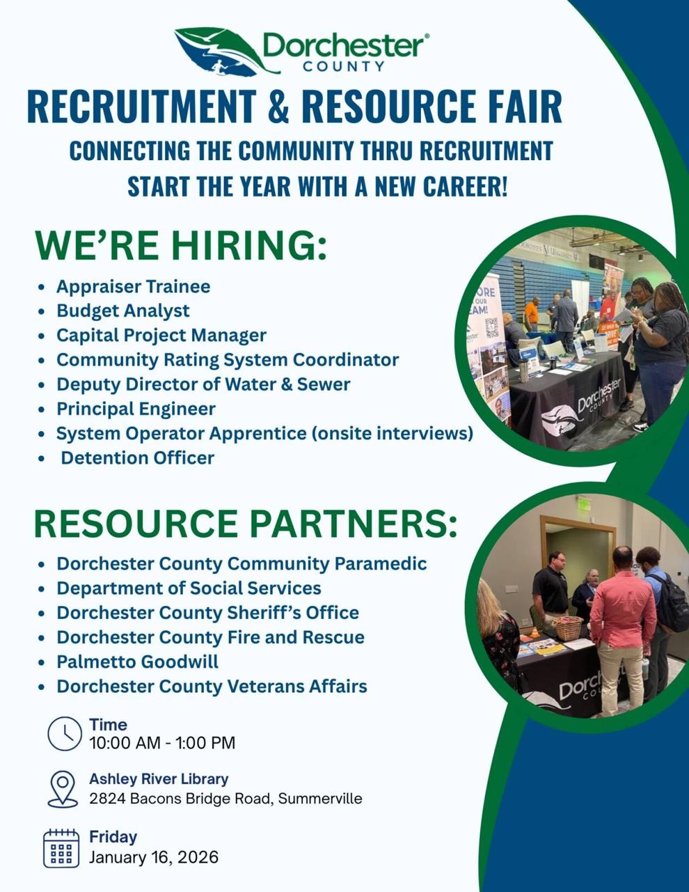 Dorchester County hosting recruitment and resource fair Jan. 16