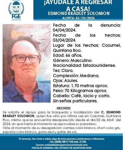 Brad Solomon of Charleston still missing in Cozumel, Mexico