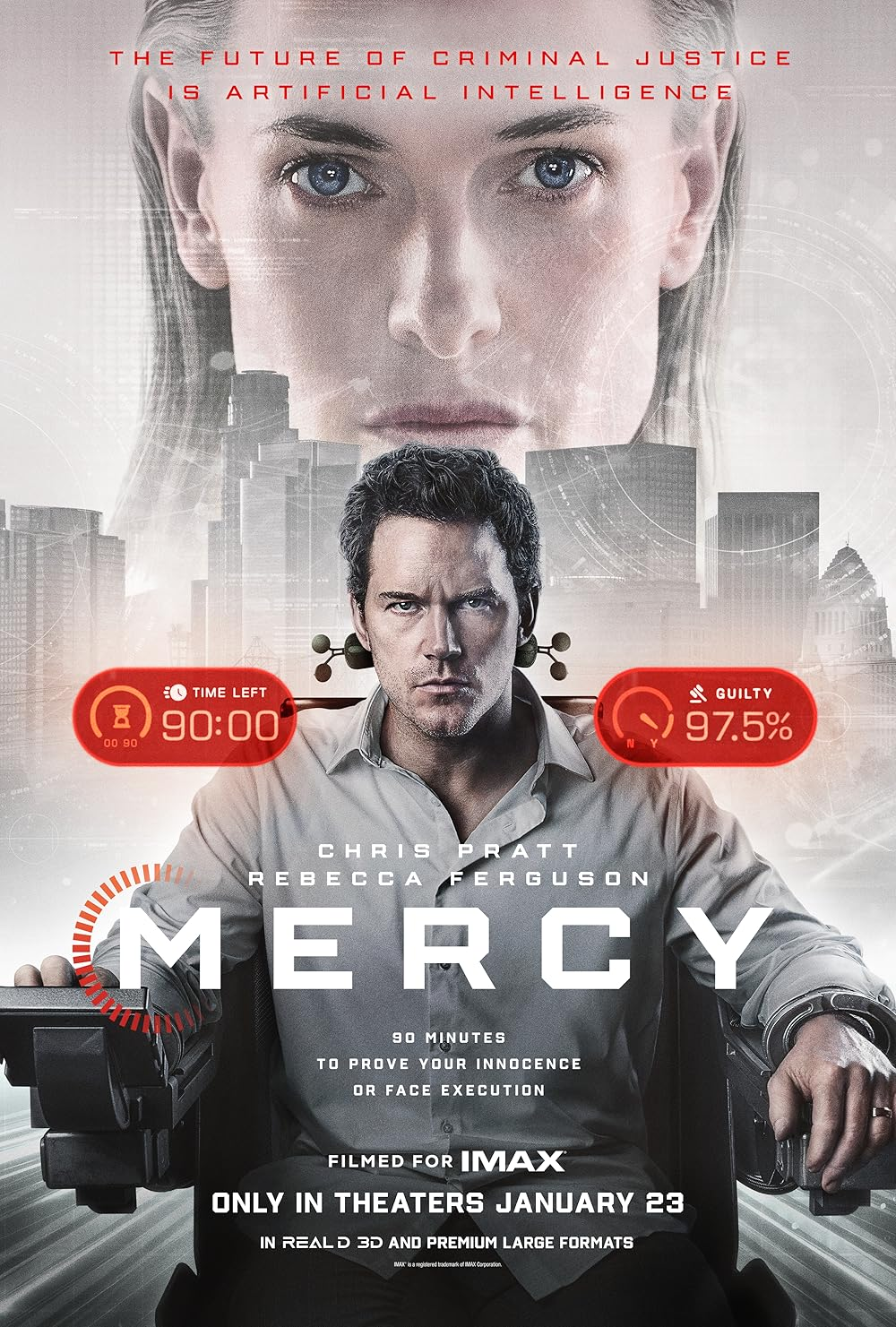 “Mercy” tops box office with bizarre A.I. justice plot