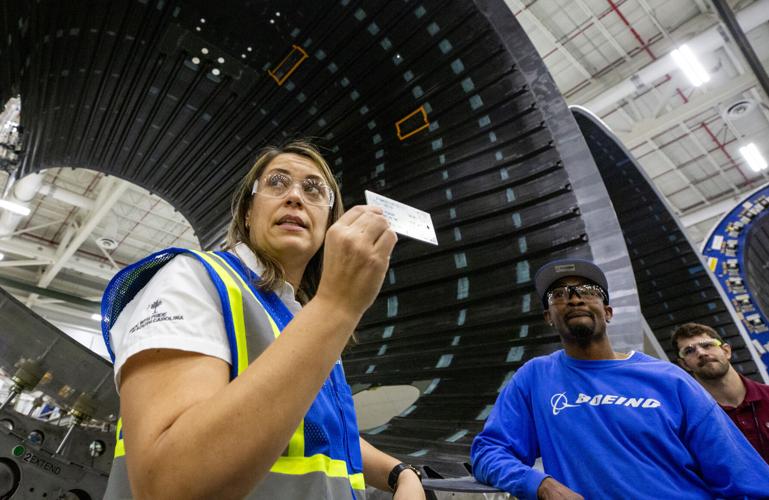 Photos: Boeing hosts tour of 787 manufacturing facilities in North ...