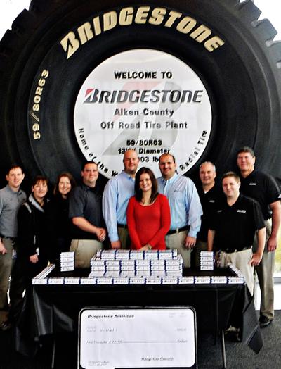 Bridgestone makes donation to Support 1