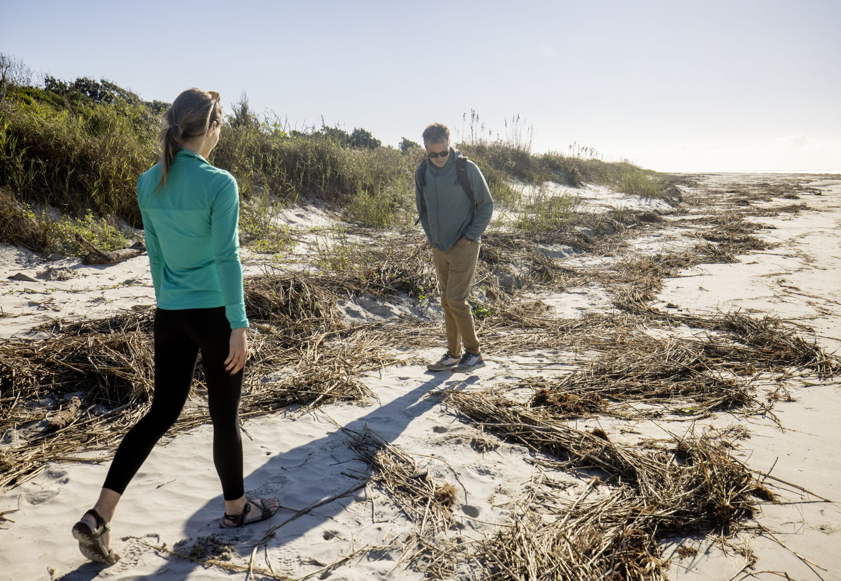 Plastic nurdles often wash ashore around Charleston Harbor