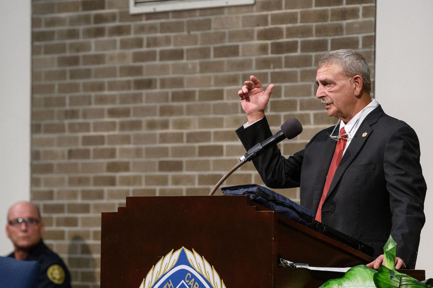 Sheriff Chuck Wright's comments on Helene response evolve