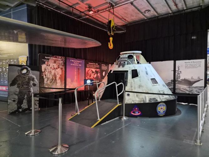 Patriots Point exhibit covers Yorktown recovering Apollo 8