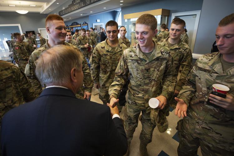Photos: Lindsey Graham visits with the Citadel Republican Society