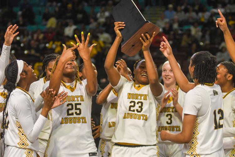 North Augusta basketball splits championship double header