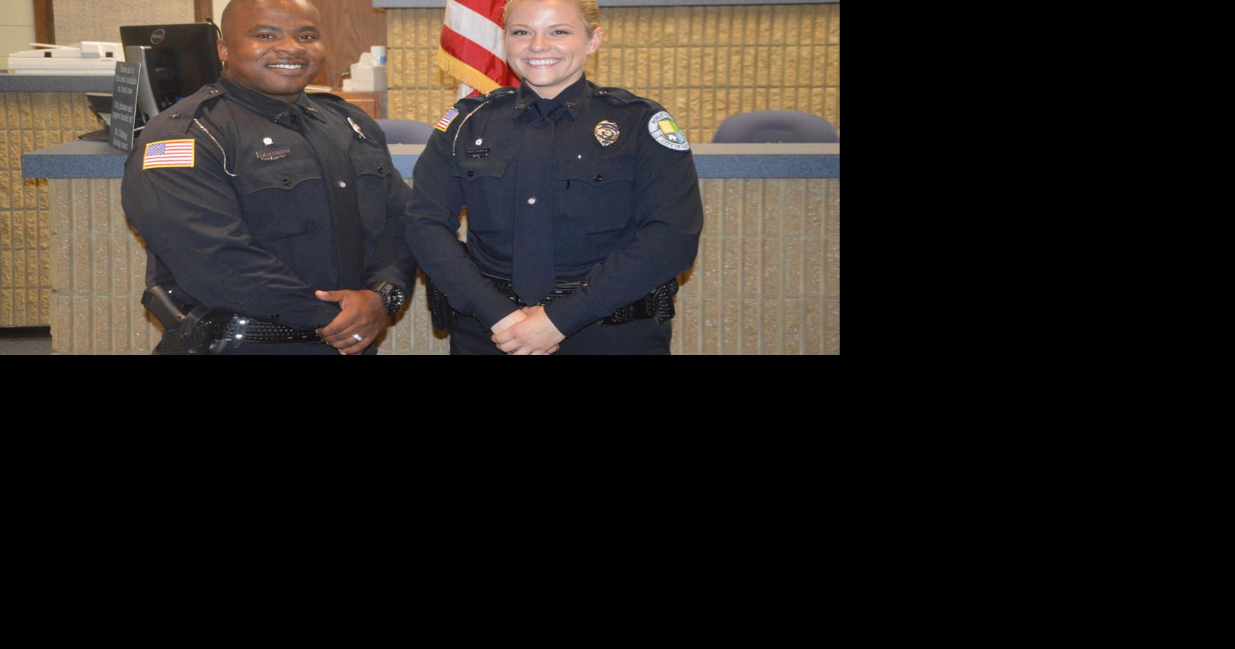 Aiken Public Safety adds two new officers at swearing-in ceremony