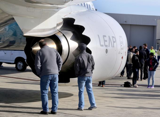 737 MAX pays a visit to Boeing's North Charleston workers