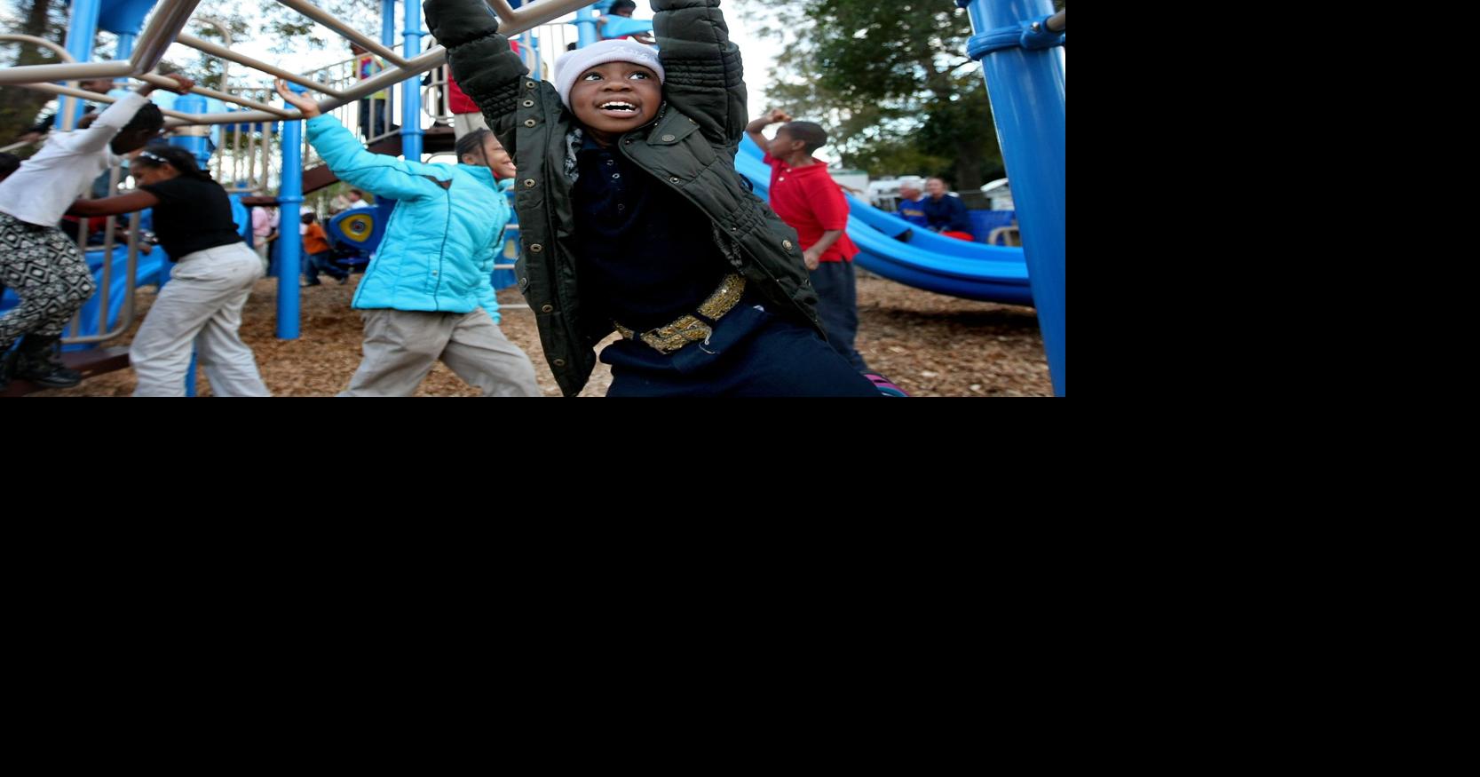 A playground rises in Chicora-Cherokee, to the delight of local children