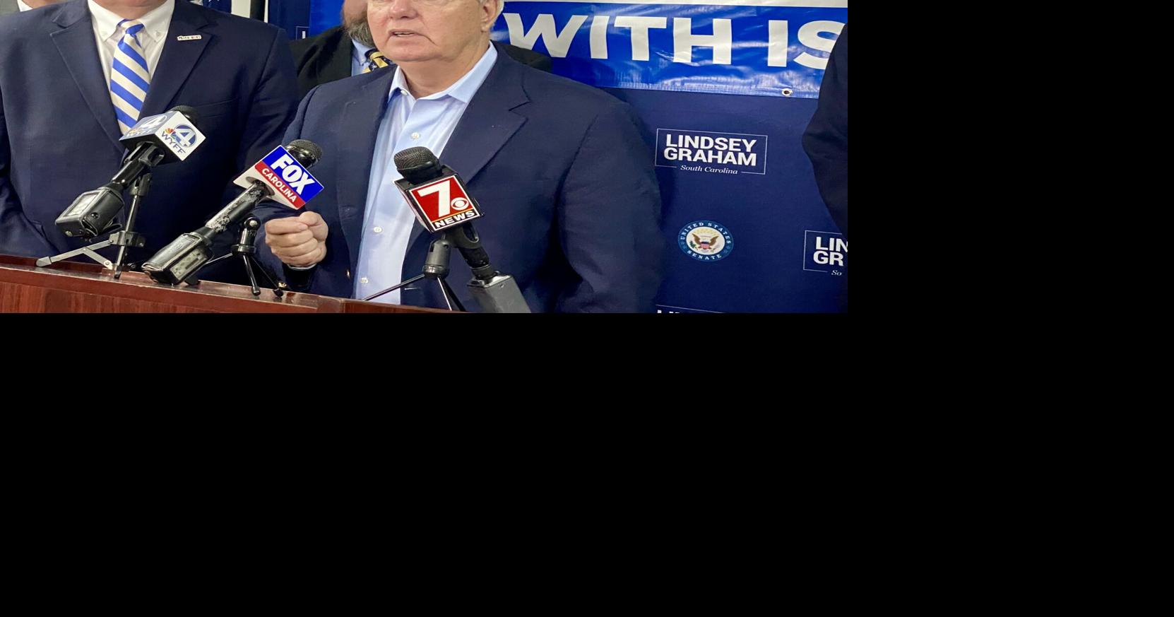 Graham defends flip on $95B foreign aid vote in Greenville
