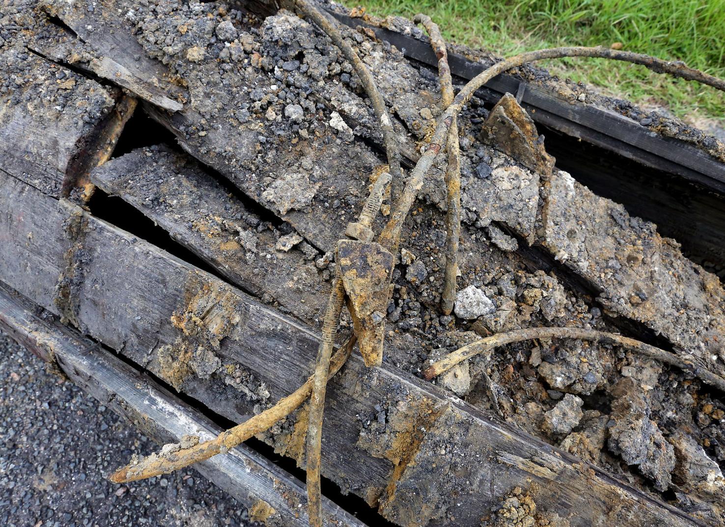 A 100-year-old water pipe just unearthed near Charleston was made of wood