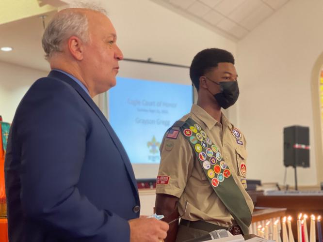 Old Village Boy Scout becomes first Black Eagle Scout in troop's history
