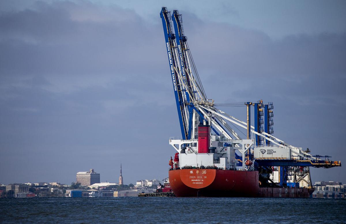 Charleston port's tallest cranes arrive in time for new terminal's debut