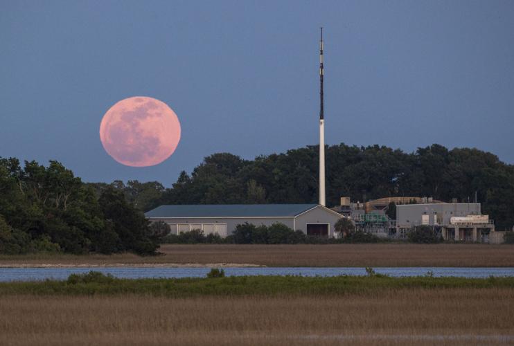 Photos: April's full Pink Moon over Charleston | Photos from The Post ...