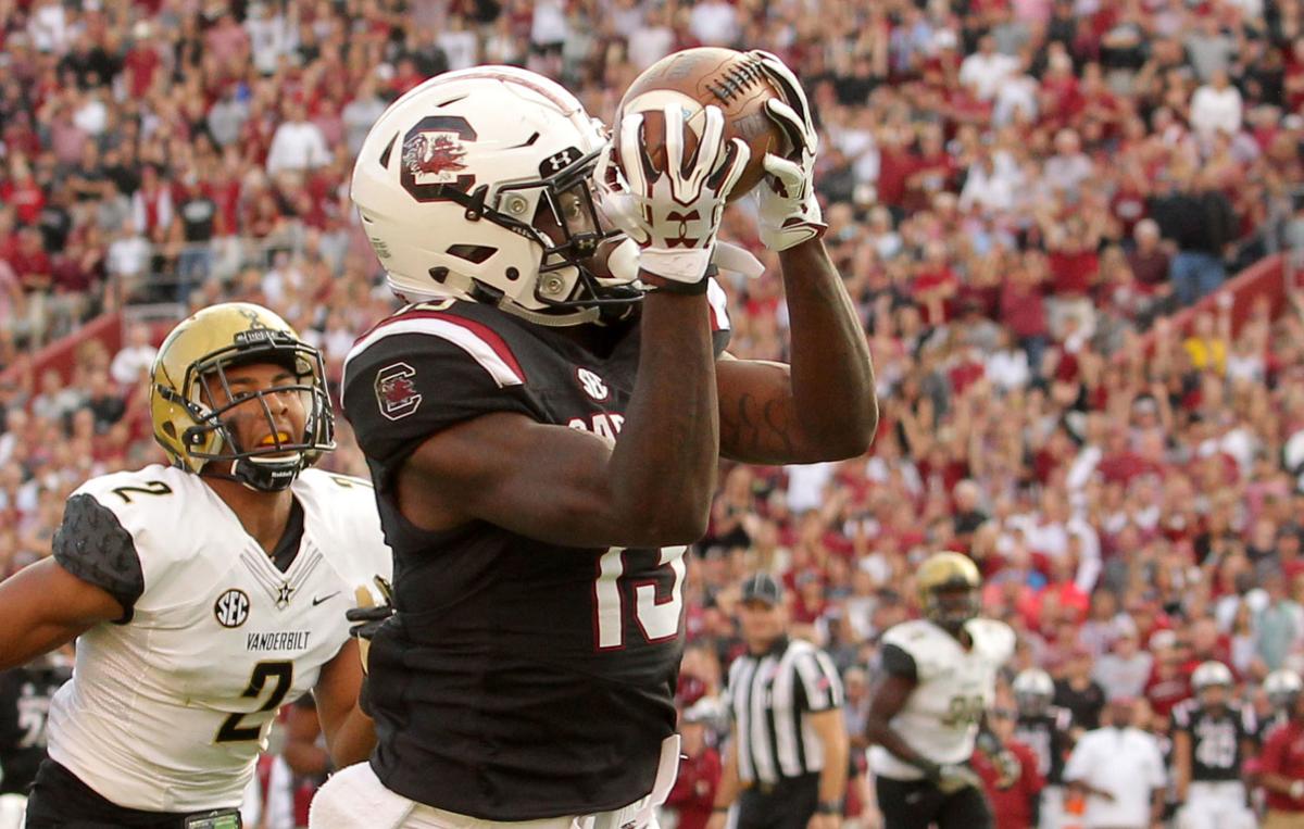 South Carolina's sure-handed Shi Smith has never dropped a pass ...