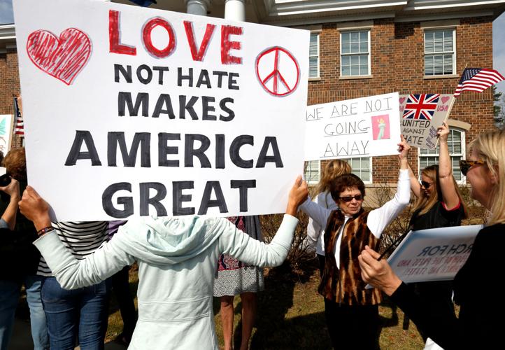 Protest outside Sen. Graham's office