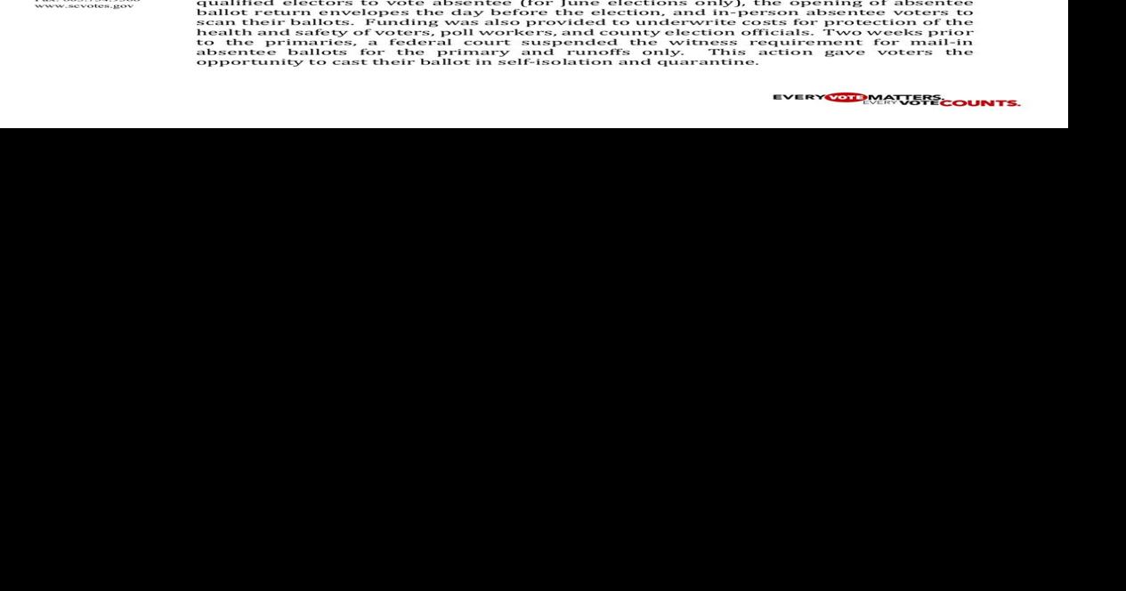 SC Election Commission letter to lawmakers | | postandcourier.com