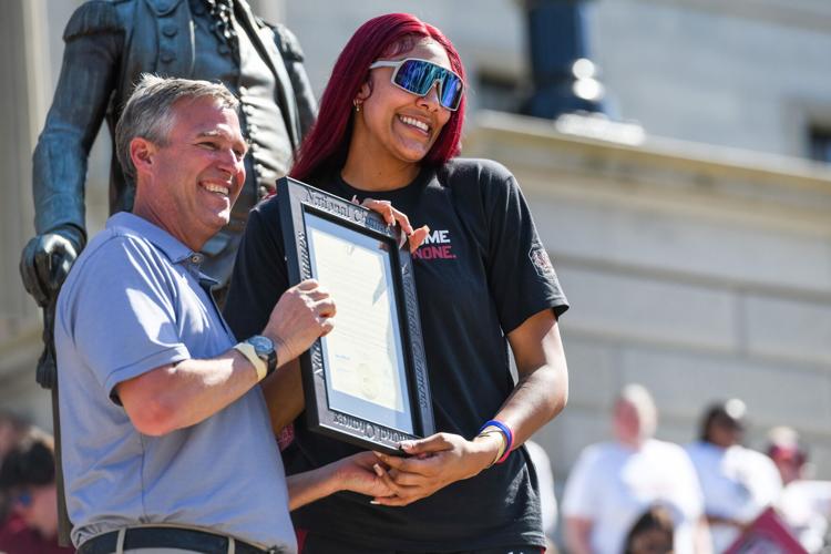 You win some, you lose none: USC basketball celebrates championship ...
