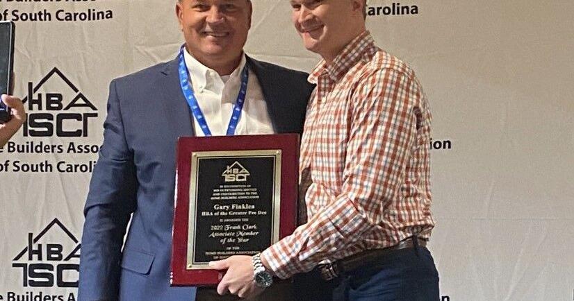 Finklea honored as Home Builders Association Member of Year