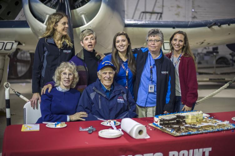 Veteran celebrates 95th birthday aboard USS Yorktown where he was ...