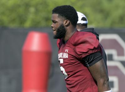Gamecocks' Rocket Sanders scrimmages as season nears