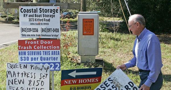 Signs, signs, everywhere there's 'snipe signs'