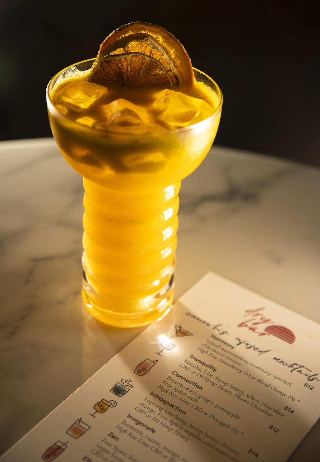 We tried the CBD, THC non-alcoholic cocktails at High Rise
