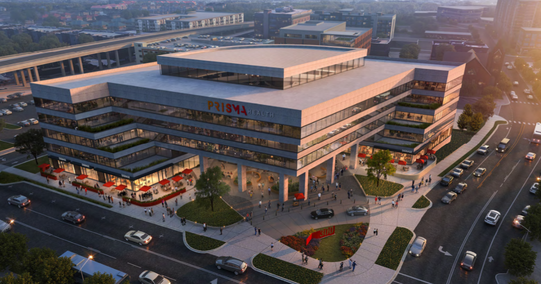 Revamp planned for downtown Greenville Prisma building