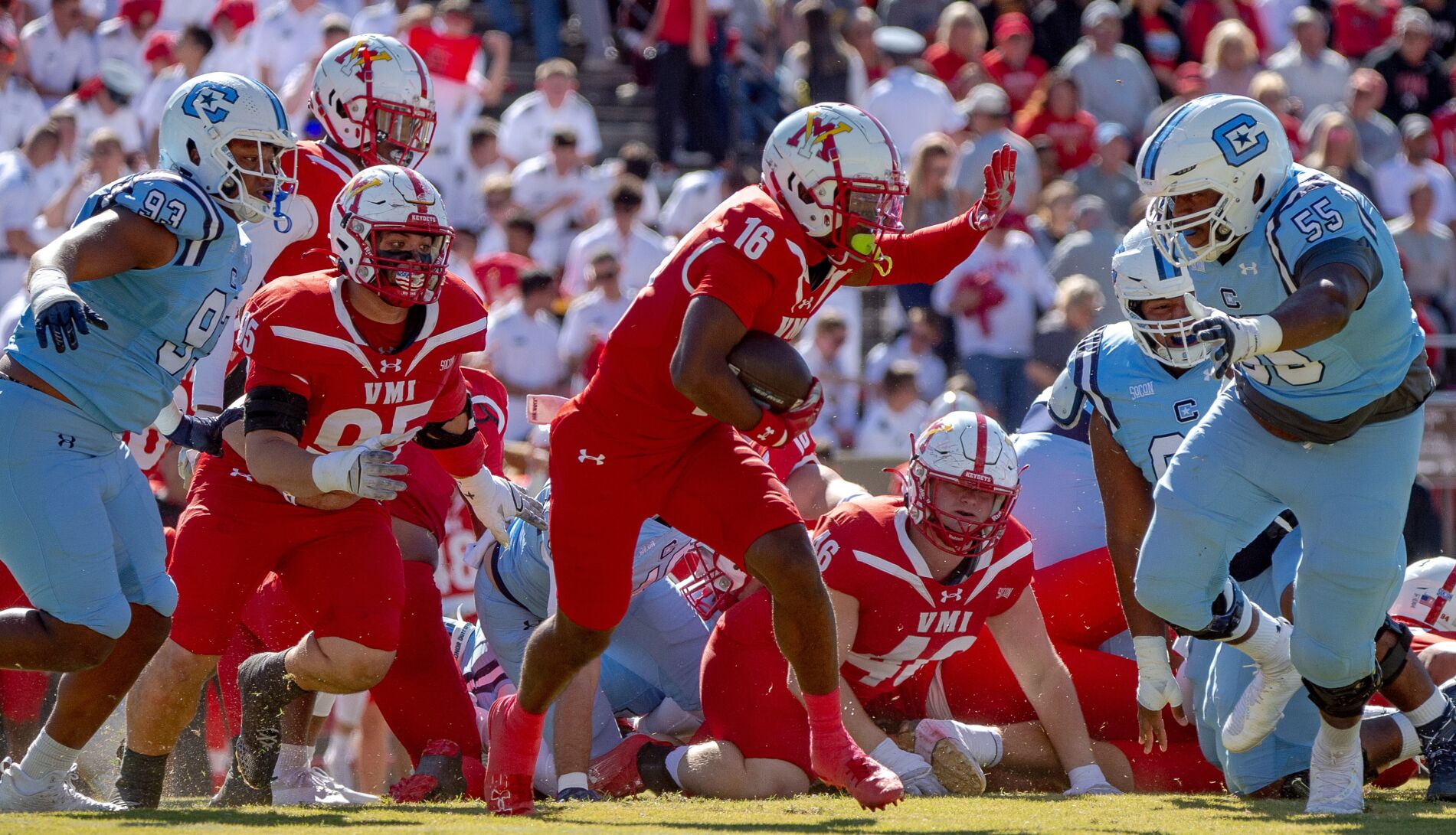 The Citadel wins ugly against VMI