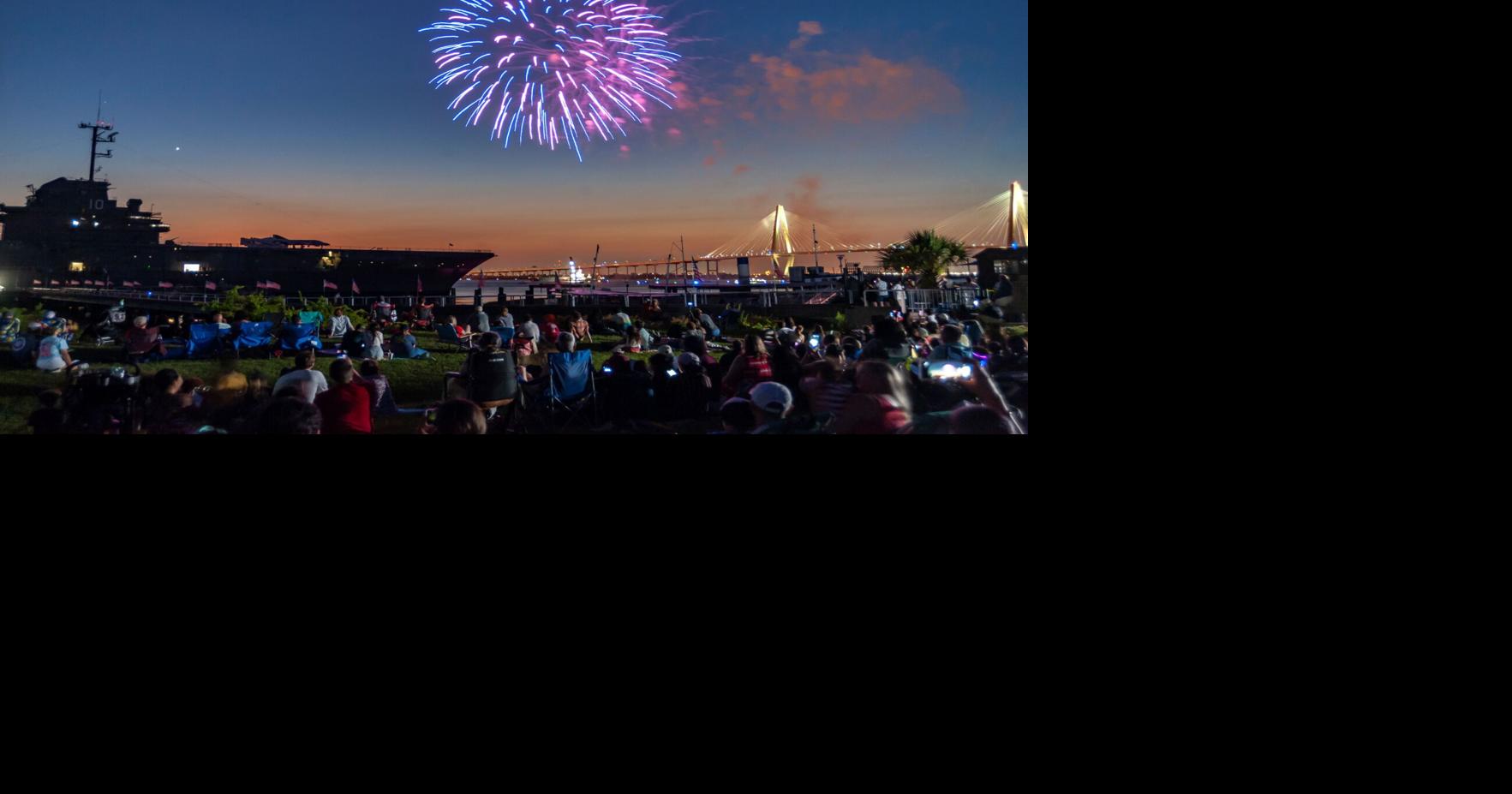 Charleston fireworks from Patriots Point will launch on time as skies clear