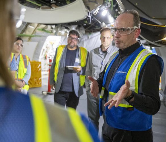 Photos: Boeing hosts tour of 787 manufacturing facilities in North ...
